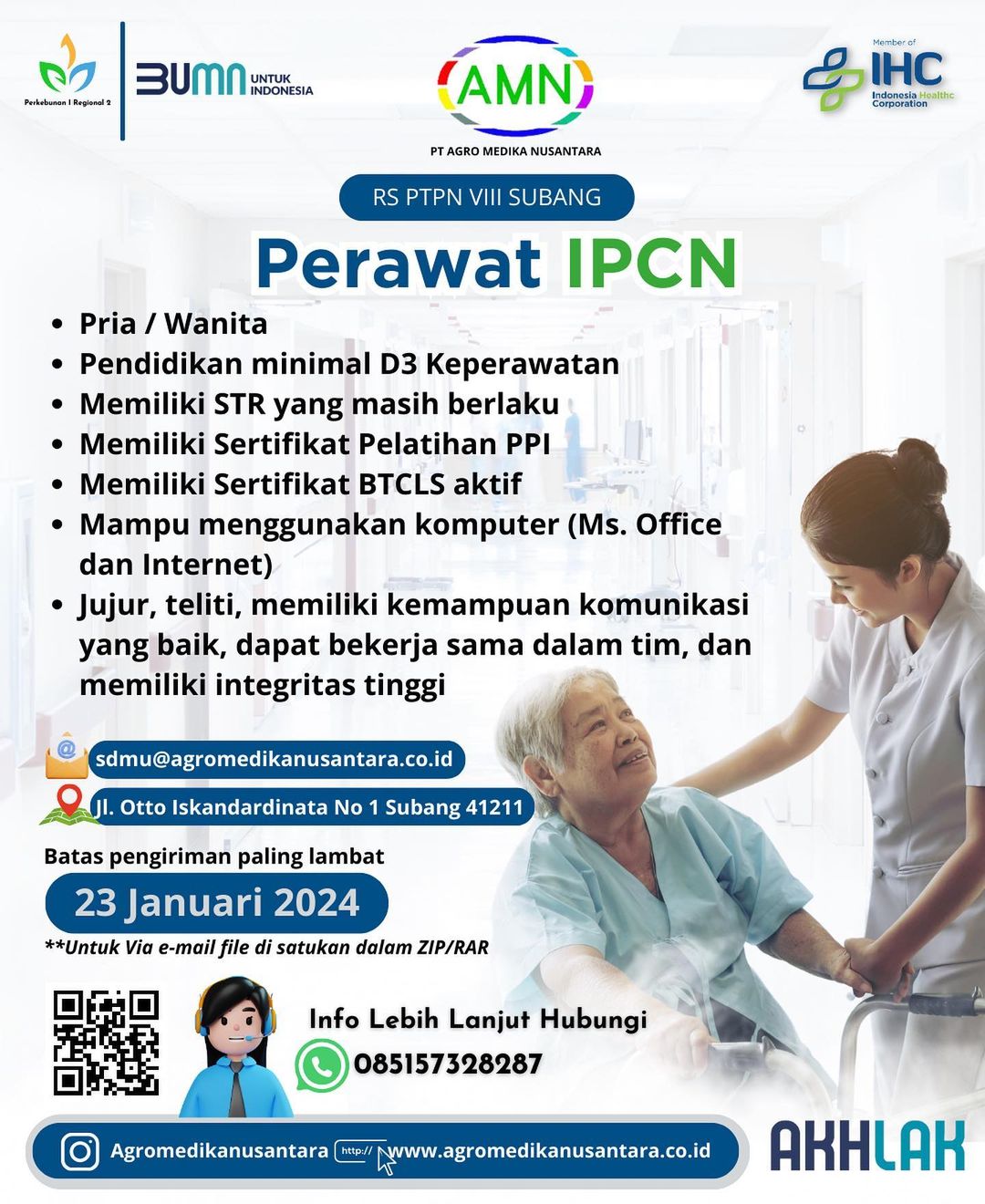 Lowongan Kerja RS PTPN VIII Subang (PT. Agro Medika Nusantara)